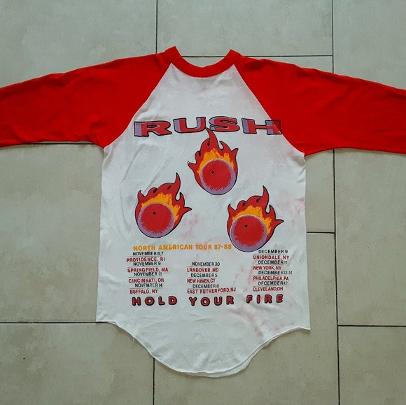 Stedman | Tops | Authentic Rush Hold Your Fire 98788 Tour Shirt | Poshmark